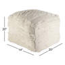 Birch Lane™ Jeanna 20" Wide Pouf Ottoman & Reviews | Wayfair